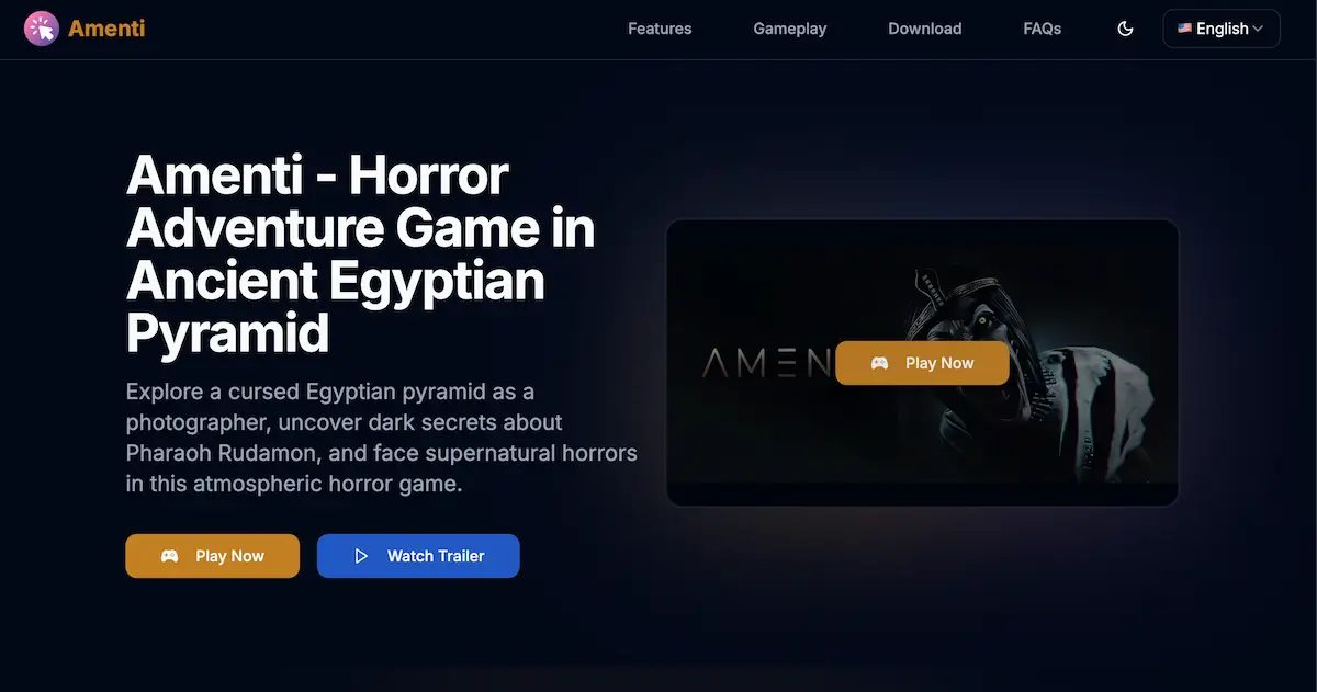 Amenti - 古埃及金字塔中的恐怖冒险游戏